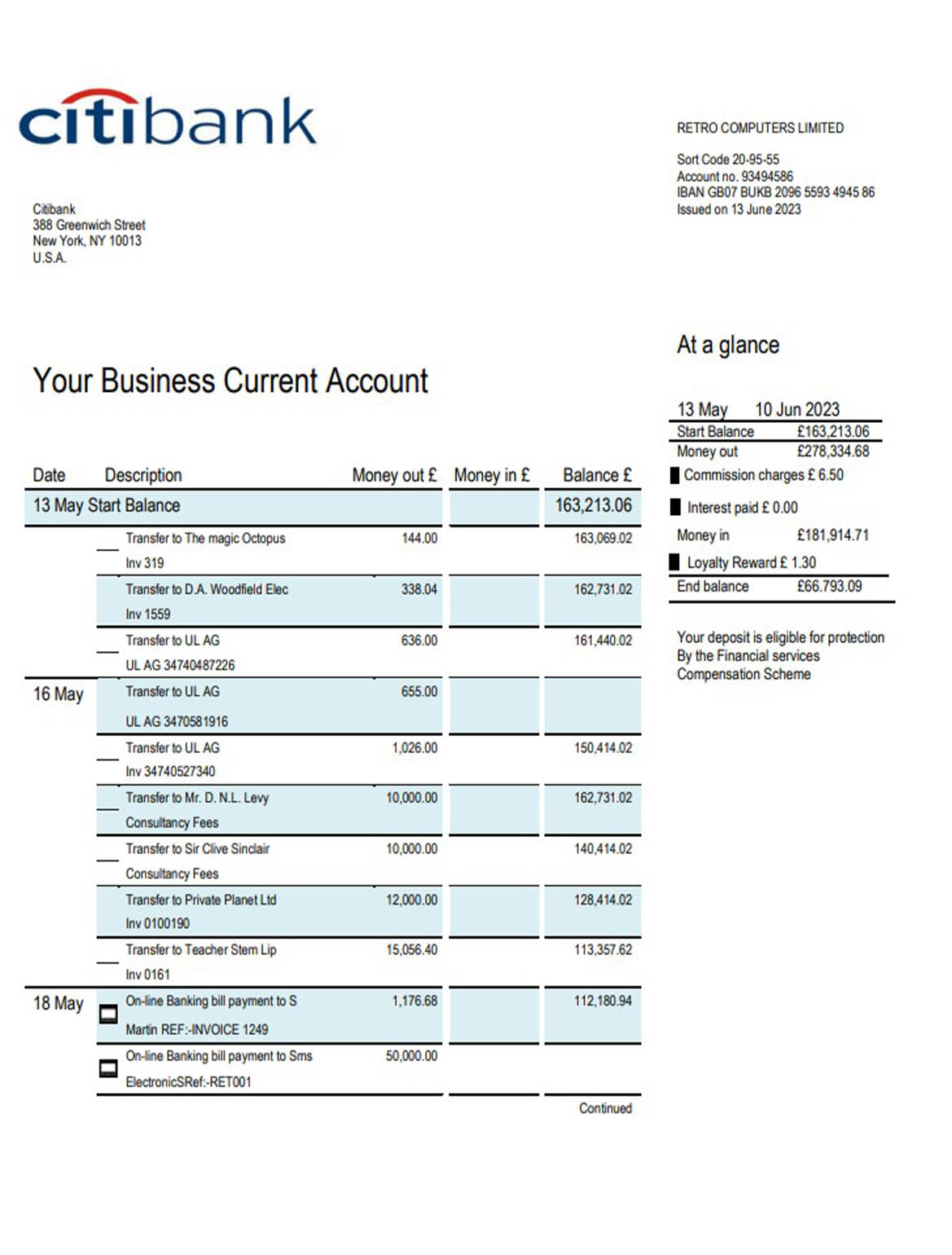 480 Free Editable Business Bank Statement 480 Free Editable Business Bank Statement